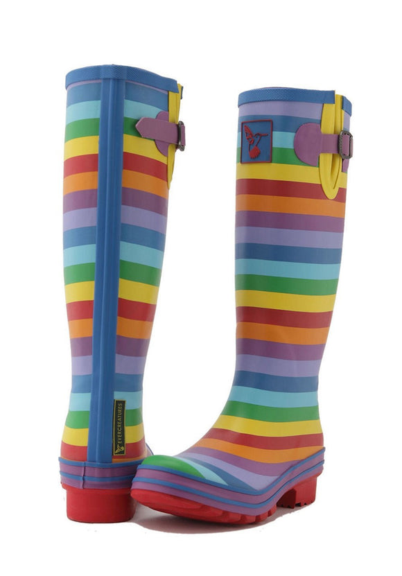 Evercreatures Rainbow Tall Wellies | Simply Hike UK