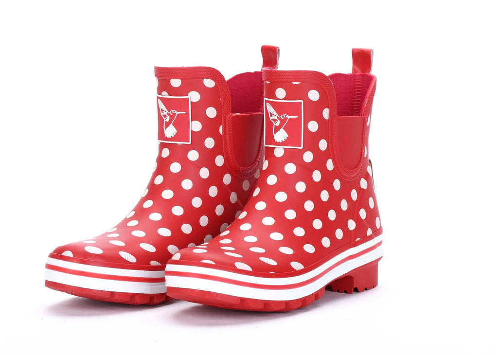 Evercreatures Polka Dot Meadow Ankle Wellies | Simply Hike UK